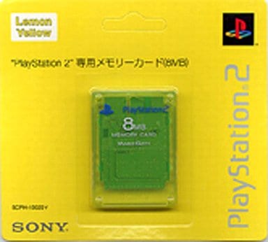 PS2 Hard Playstation2 memory card (8 MB) Lemon Yellow | Game | Suruga ...