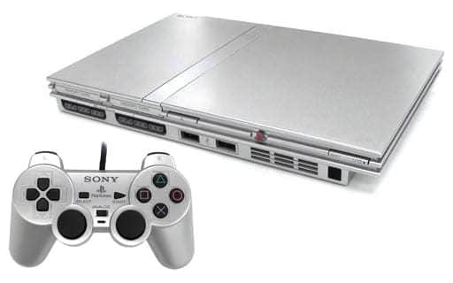 PS2 Hard PlayStation 2 Main Body Satin / Silver (Condition : Main Body ...