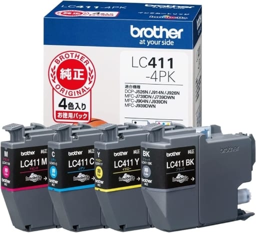 Brother Ink Cartridge (Tokumoto 4-Color Pack) [LC411-4PK] | PC | Suruga-ya.com