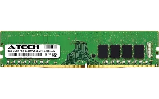 Micron Desktop PC Memory PC4-21333 (DDR4-2666) 8 gb [MTA8ATF1G64AZ ...
