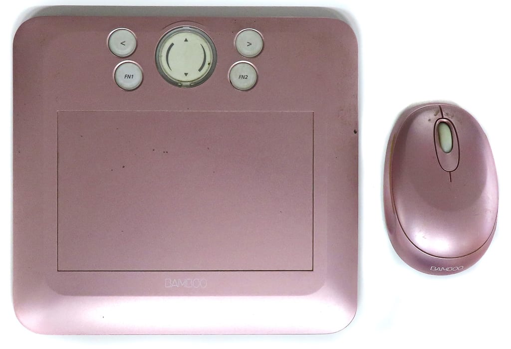 BAMBOO FUN Pentablet (Pink) [CTE-450/P0] (Condition : Body + Mouse Only ...