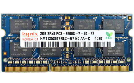 Hynix DDR3-1066 2 gb memory for Apple Laptop [PC3-8500S-7-10-F2] | PC ...