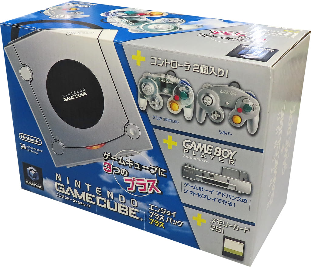 Nintendo Game Cube Enjoy Plus Pack + Silver (condition : memory card ...