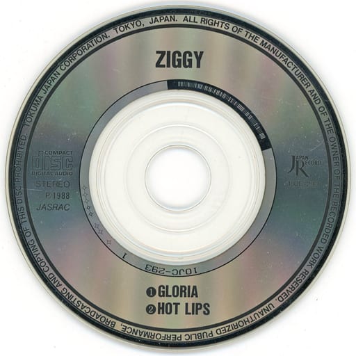 ZIGGY / GLORIA (state : disk only) | Music software | Suruga-ya.com