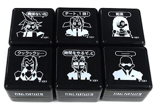 Set of 6 Stamps 「 FINAL FANTASY VII Remake ×SQUARE ENIX CAFE×ARTNIA ...