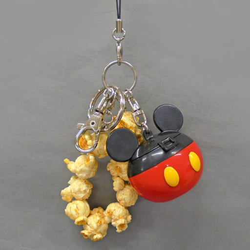 Mickey Popcorn Bucket Motif Key Chain Strap "Disney" limited to Tokyo ...