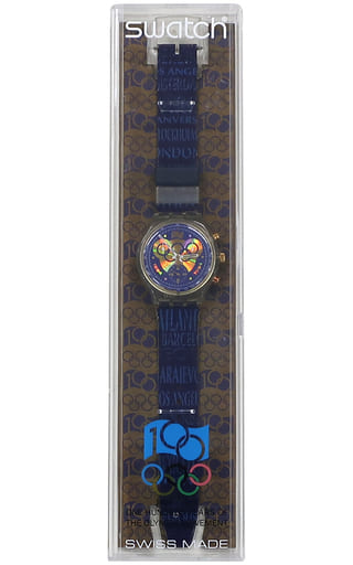Swatch Model watch commemorating the 100th anniversary of the Olympics ...