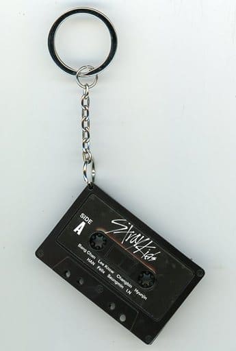 The Stray Kids cassette tape type key holder "Official Fan Club STAY ...