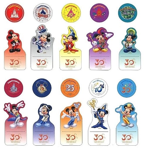 Mickey Mouse Book Marker Set "Tokyo Disney Resort 30 th Anniversary ...