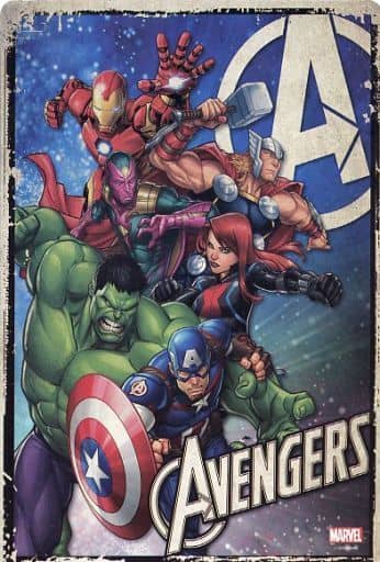 The Avengers Metal Plate "MARVEL" Marvel Graphic Novel Collection ...