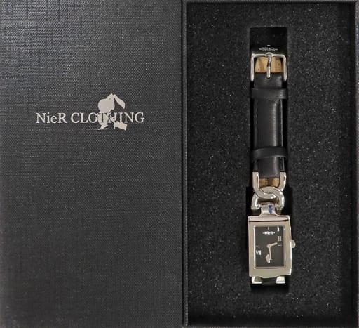 NieR chan LADIES SQUARE watch BLACK×SILVER "NieR" | Goods / Accessories ...