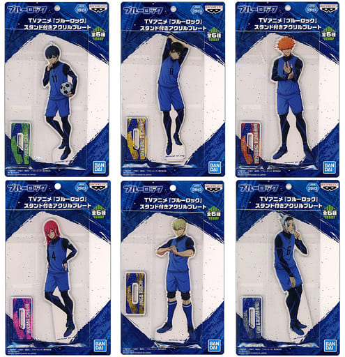 6-Type Set Acrylic Plate with Stand "Blue Lock" Namco Limited | Goods ...