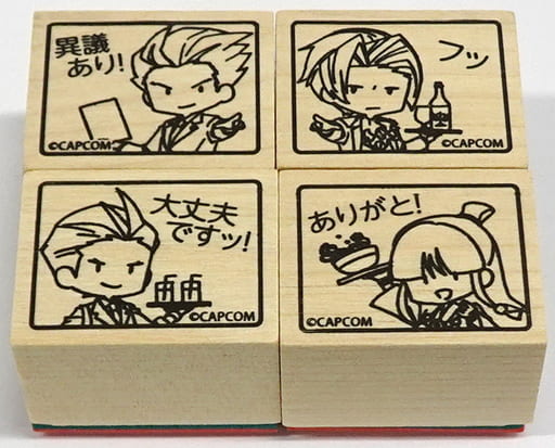 Ace Attorney Stamp Set "CAPCOM CAFE× Ace Attorney / Large Ace Attorney ...