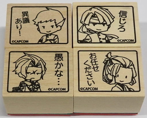 Large Ace Attorney Stamp Set "CAPCOM CAFE× Ace Attorney / Large Ace ...