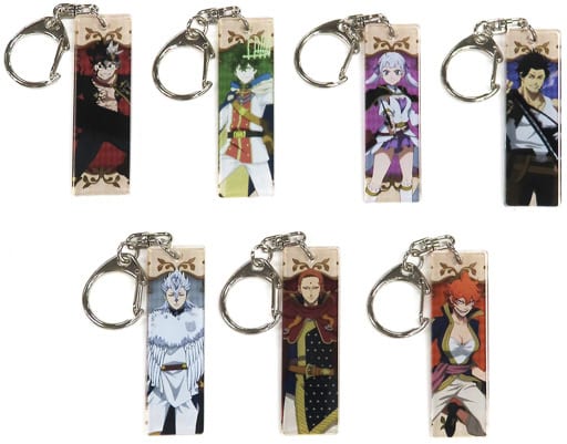 7-Type Acrylic Key Holder "WEB KUJI Eiga Black Clover : Magical Emperor ...