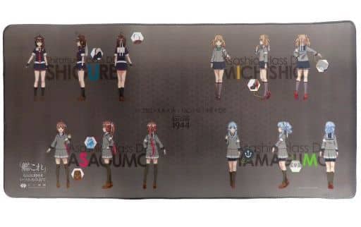 Shigure & Michishio & Asagumo & Yamagumo mode Official Large Mouse Pad ...