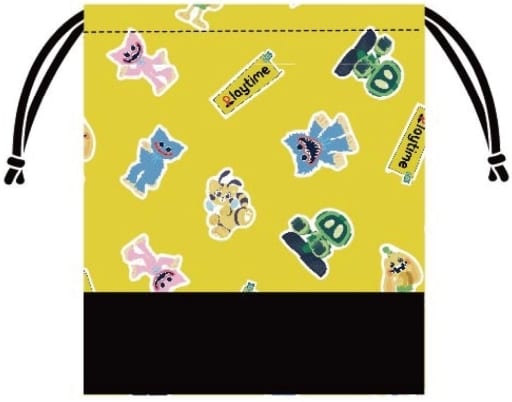 Scattered design drawstring bag (S) "Poppy Playtime" | Goods ...