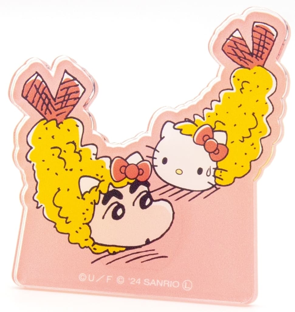 Shin-chan x Hello Kitty Acrylic Clip Stand "CRAYON Shinchan x Sanrio ...