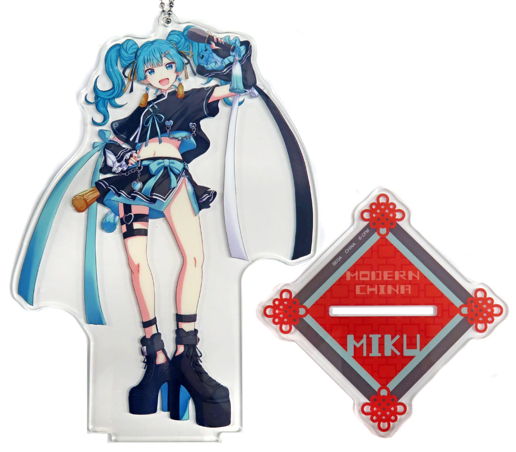 Hatsune Miku Ver. Big Clear Key Chain with Stand "Hatsune Miku ...
