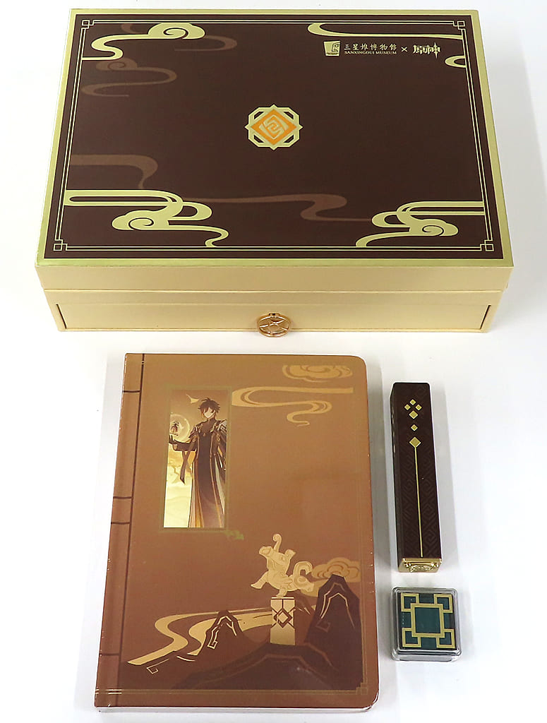 [Bookmark / illustration card missing] 鍾離 style goods gift box "Genshin ...