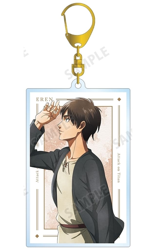 Two sided BIG acrylic key holder "Attack on Titan" drawn by Ellen ...