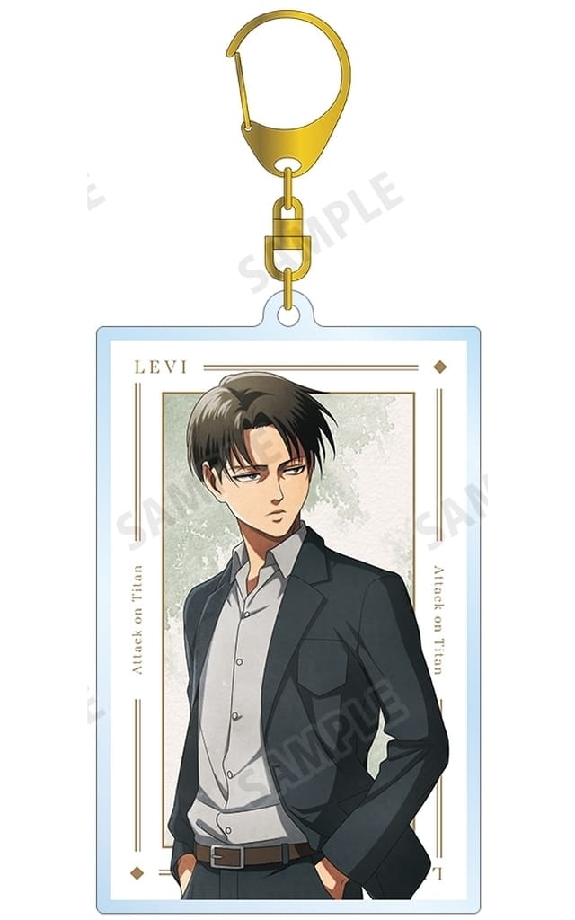 Double sided BIG acrylic key holder "Attack on Titan" drawn by Captain ...