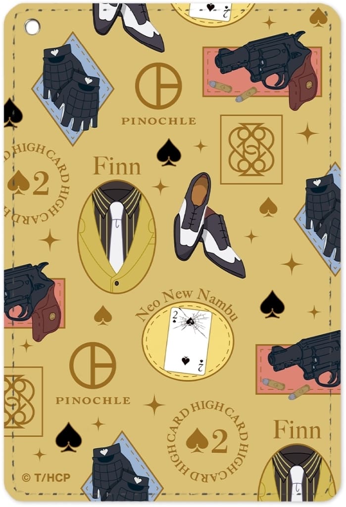 Fin Oldman Motif Pattern 1 Pocket Pass Case "HIGH CARD" | Goods ...