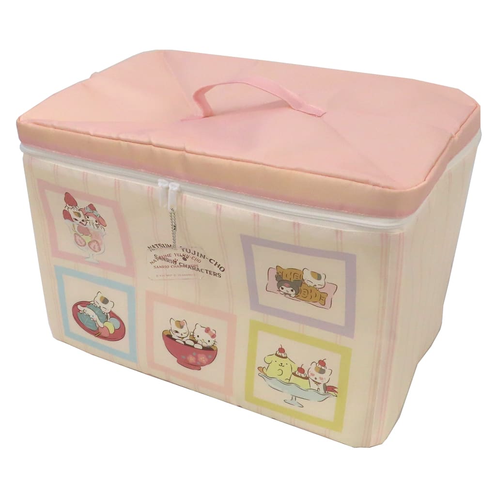 Collection (Pink Lid / Beige Box x Pink / Square) Storage Box (With ...