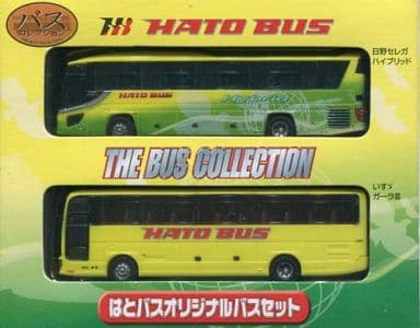 Railway model 1/150 Hato Bus Hino Selega & Isuzu Gala III (2-Unit Set ...