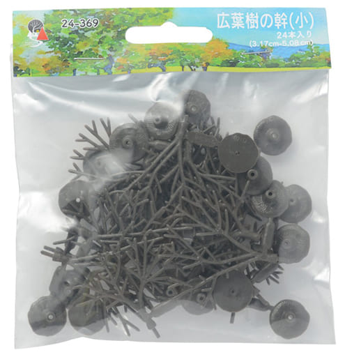Broadleaf Tree Trunk (Small) 30 ~ 50 mm, 24 Pieces [24-369] | Toy Hobby ...
