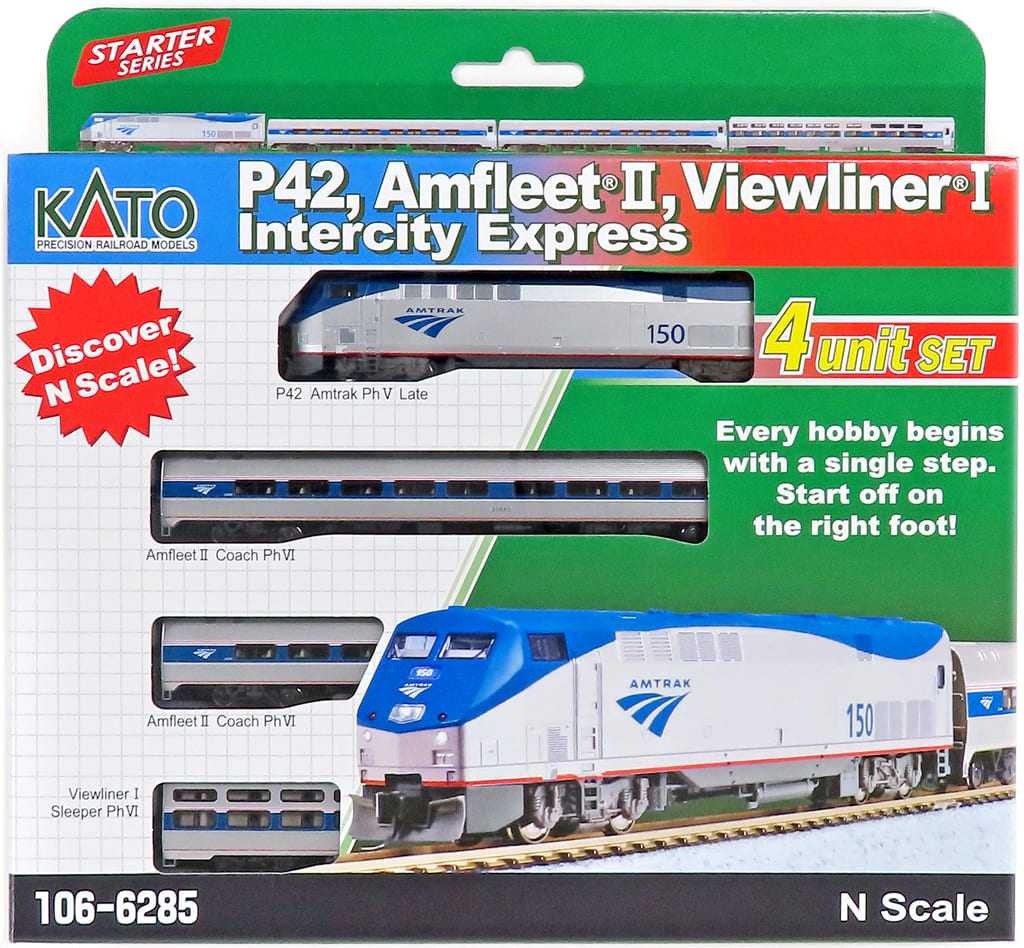1/150 P42 Amfleet Viewliner Intercity Express Phase VI (4-Car Set) [106-6285] | Toy Hobby ...
