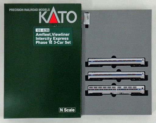 Railway model 1/150 Amfleet Viewliner Intercity Express Phase VI 3-Car ...