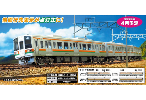 Railway model 1/150 JR211 Series 5000 Series K109 Train / Destination Lighting 3-Car Train Set ...
