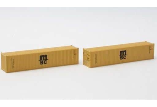 Railway model Z-Gauge 1/220 Marine Container 40f MSC 2 Pieces [A101-2 ...