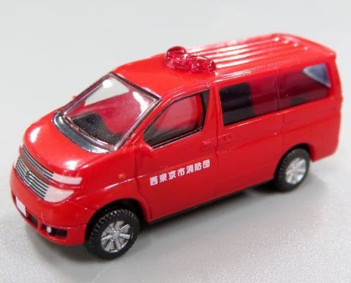 Railway model [Single Item] 1/150 Nissan Elgrand Fire Command Vehicle ...