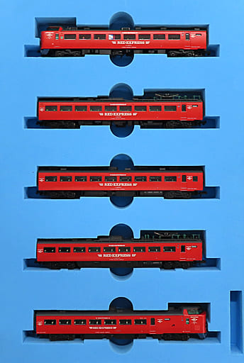 [Box missing] 1/150 485 series Red Express Limited Express' Kirishima' improved 5-car set [A1095 ...
