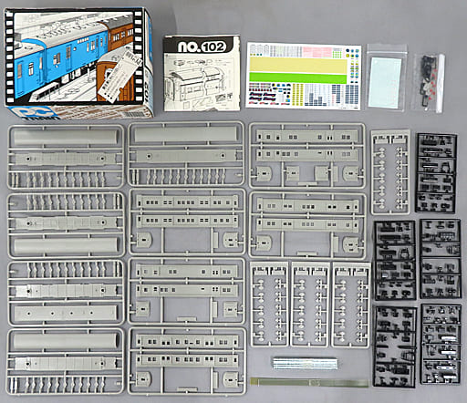 Railway model 1/150 5-Car Set for Luggage Use "GM' P' Series" Assembly Kit [102] | Toy Hobby ...