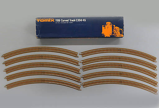 Railway model 1/150 Curve Rail C354-45 (10 Pieces) [1106] | Toy Hobby ...