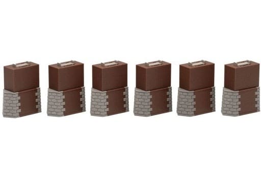 Railway model 1/150 Set of 6 Brick Bridge Piers (Square) [3271] | Toy ...