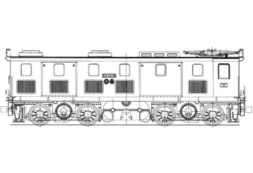 HO Gauge 1/80 (No. 16 gauge) Ministry of Railways ED42 Electric Locomotive No. 19-22 Assembly ...