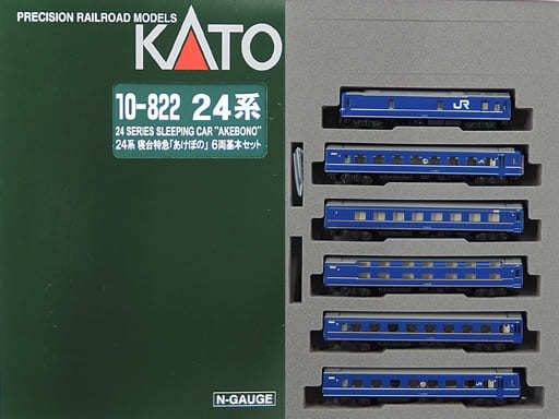 Railway model [Accessories missing] 1/150 24 series limited express sleeping car Akebono 6-car ...