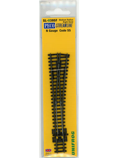 Railway model 1/150 PECO STREAMLINE Medium Radius Right Hand [SL-U395F ...