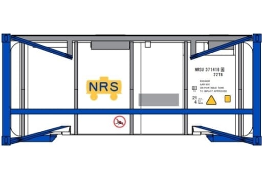 1/150 20 ft Tank Container Beam Type Japan Land Transport Industry ...