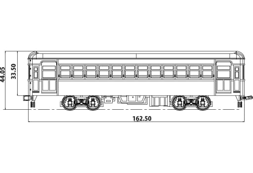 HO Gauge 1/80 14m Class Unpainted Car Body Kit [TW-D800X] | Toy Hobby ...