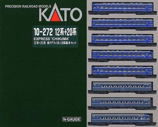 Railway model [Accessories missing] 1/150 12 series + 20 series express Chikuma 8-car basic set ...