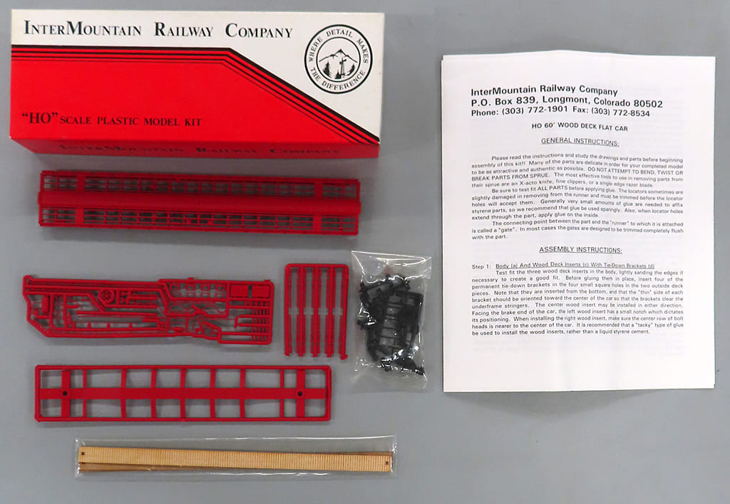 HO Gauge 60' Wood Deck Flat Car ATSF Super Shock Car Number 95329 ...