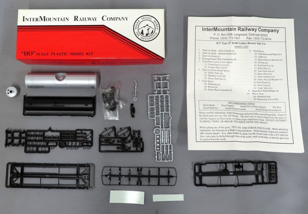 Railway model HO Gauge ACF Type 27 Riveted 10000 Gallon Tank Car U.S ...