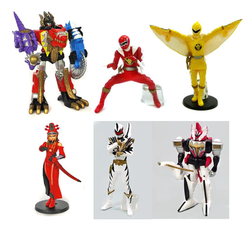 Trading figure 6-Type Set "HG Series Full Color Hero Bakuryu Sentai ...