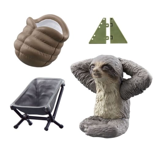 Trading figure Sloth (Sleeping Chair A with tent parts) "Animal Camp 04 ...
