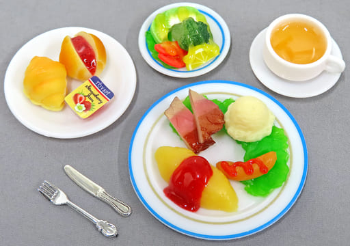 Trading figure Western Food A Set "The Hotel's Breakfast Buffet Mascot ...